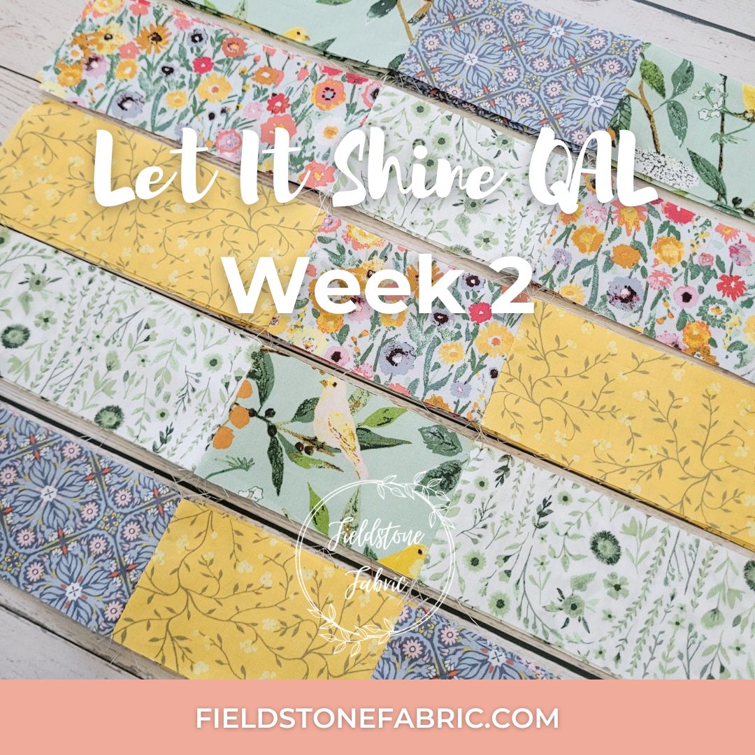 Let It Shine QAL Week 2 – Fieldstone Fabric