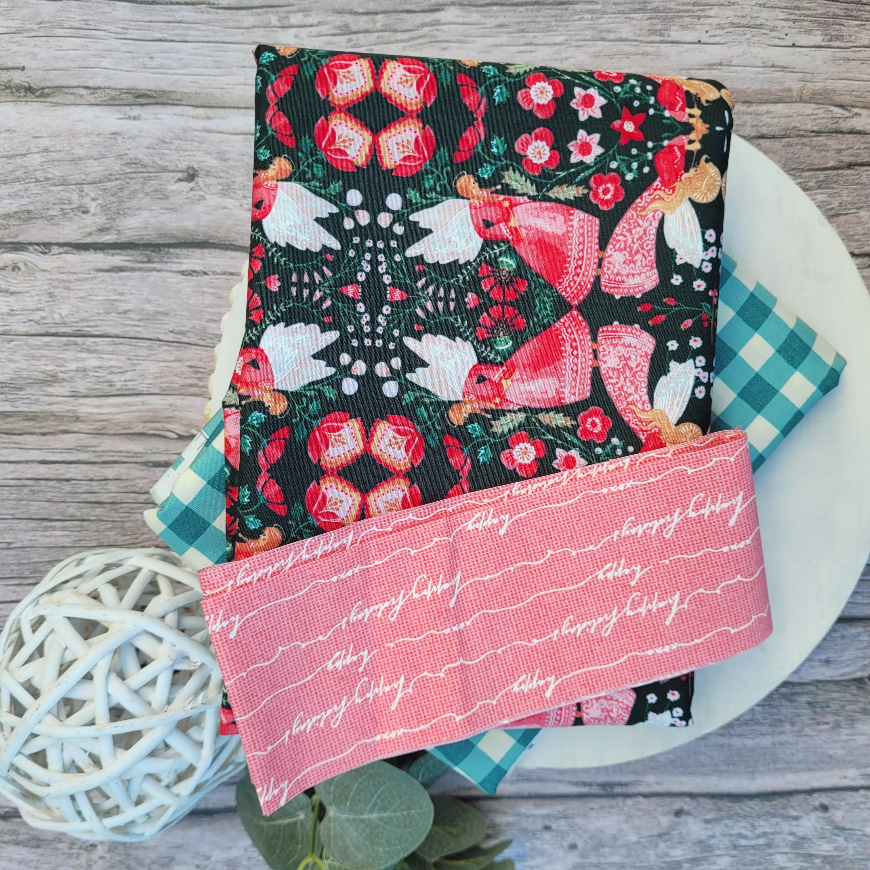 Singing Carols Plaid - Whole Cloth Quilt Kit – Fieldstone Fabric
